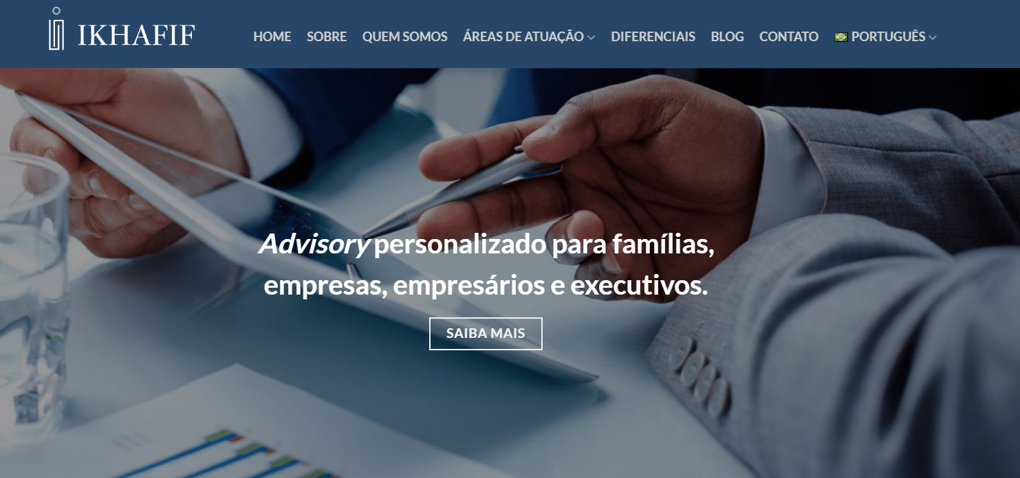 IKHAFIF - Advisory personalizado para famílias, empresas e startups.